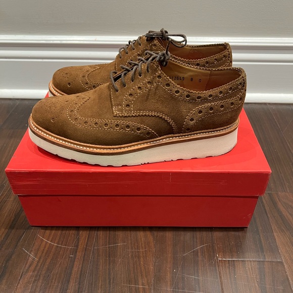 Grenson | Shoes | Grenson Archie Brogue Cigar Suede Shoes | Poshmark